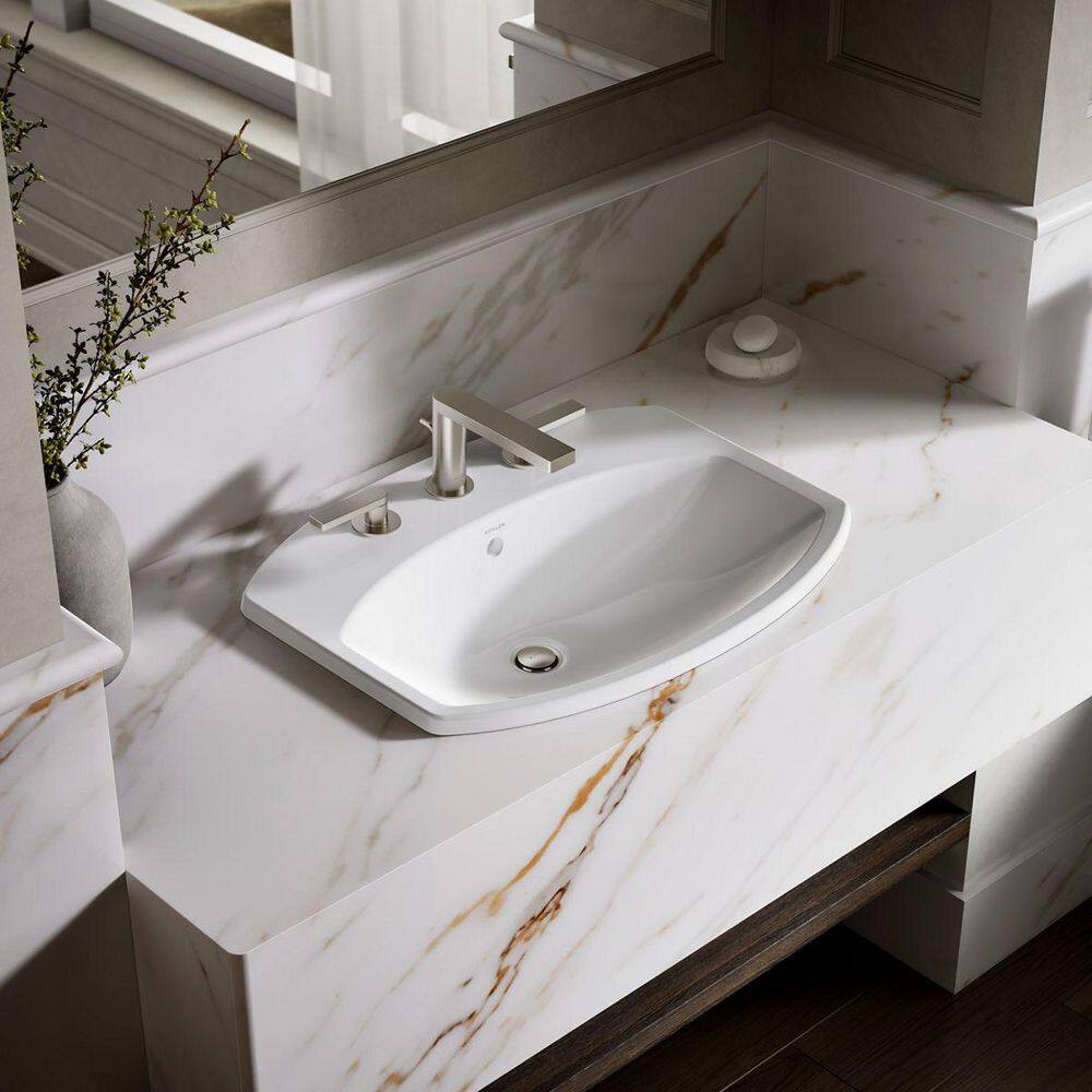 Reviews for KOHLER Cimarron 23 in. x 17.88 in. Drop-In Bathroom Sink in ...