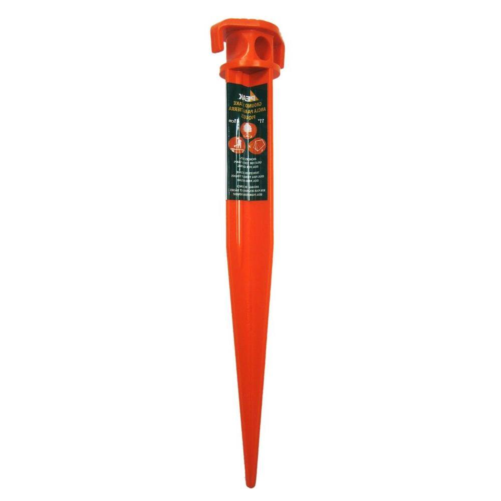 16 in. Orange Plastic Stake 4155 - The Home Depot