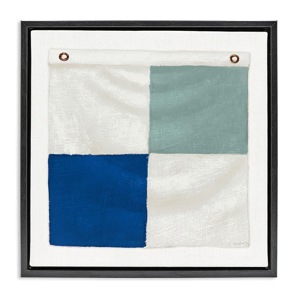 Stupell Industries Checkered Boat Flag by James Wiens 1 Piece Black ...