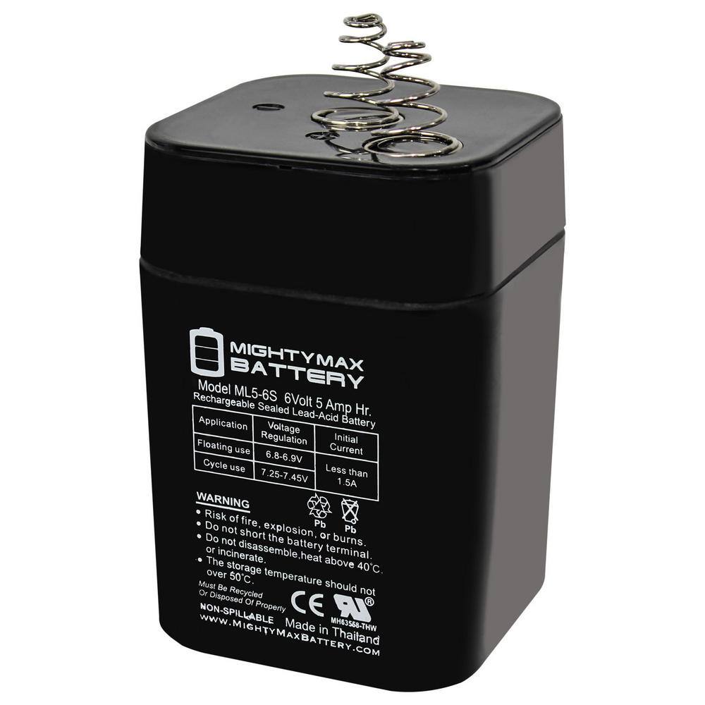 MIGHTY MAX BATTERY 6V 5Ah SLA Replacement Battery Compatible with ...