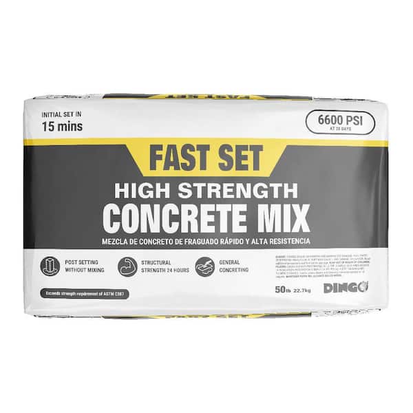 Dingo 50 lb. Fast Set High Strength Concrete Mix DC207 - The Home Depot