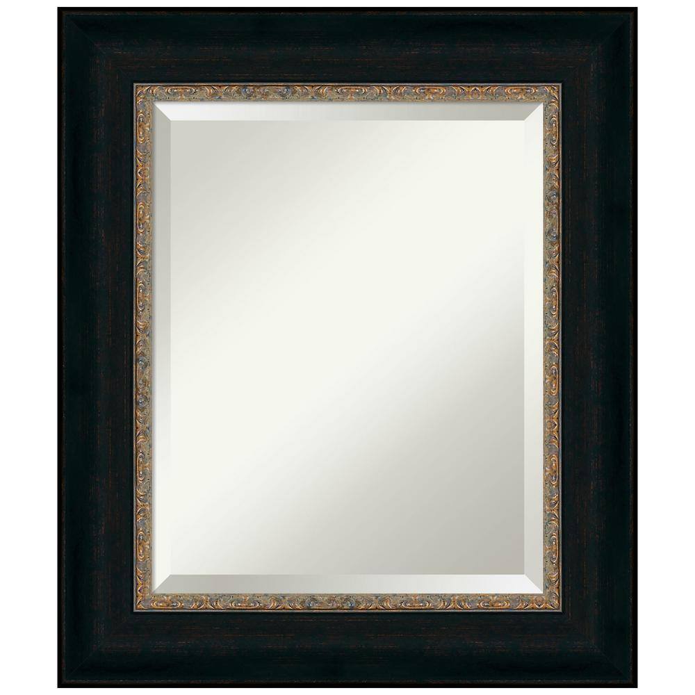 Amanti Art Medium Rectangle Paragon Bronze Beveled Glass Casual Mirror ...