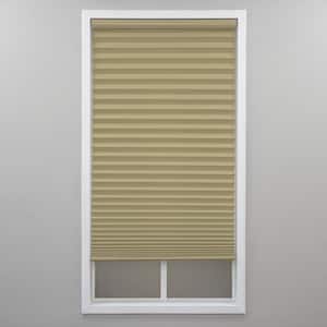 StyleWell Camel Cordless Light Filtering Polyester Pleated Shades - 46 ...