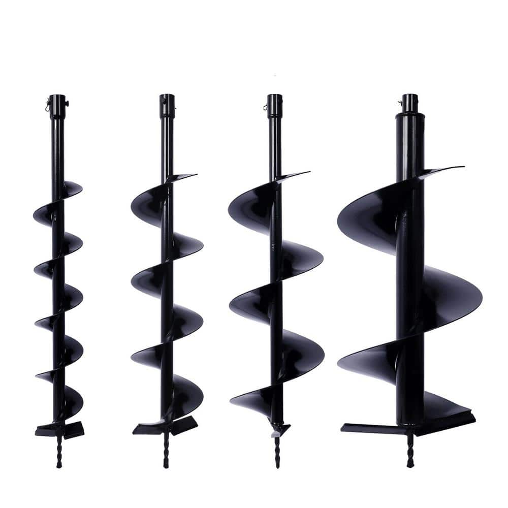Cesicia Auger Drill Bits for Planting Set of 4-Garden Auger Drill Bit ...