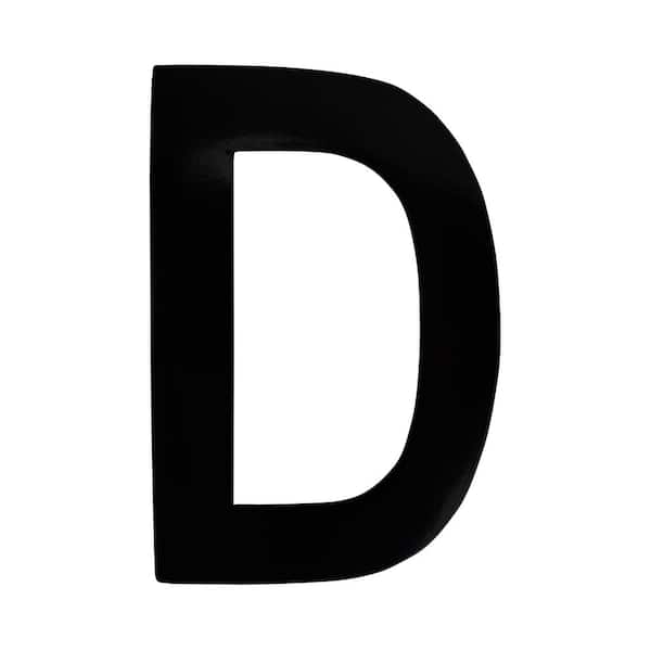 Reviews for Architectural Mailboxes 4 in. Black Floating House Letter D ...