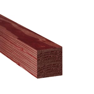 WeatherShield 2 in. x 4 in. x 12 ft. #1 Redwood-Tone Ground Contact ...
