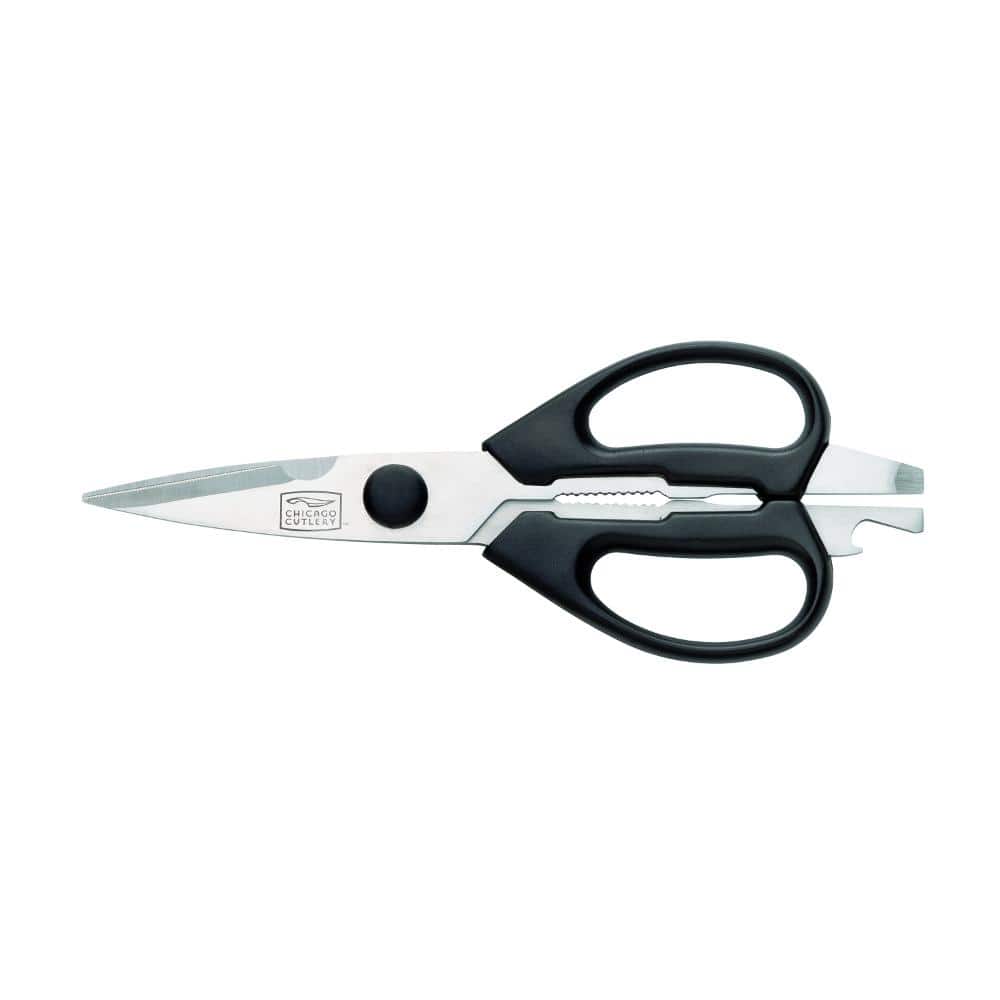 Chicago Cutlery Deluxe Stainless Steel Kitchen Shears in Black 1094293 ...