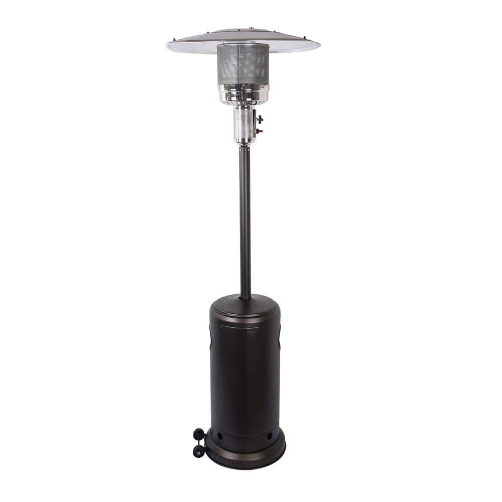 Wateday Outdoor 47000 BTU Residential Adjustable Heat Silver Standing ...