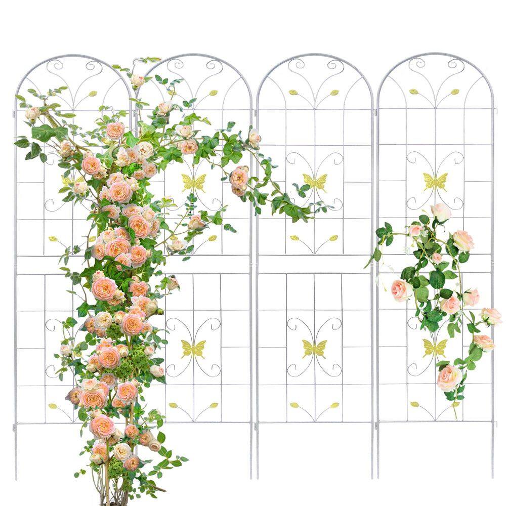 TUYOHW Generic Metal Garden Trellis for Climbing Plants, 19.7"L x 86.7 ...