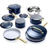Gotham Steel Modern 11-Piece Aluminum Ultra Performance Ceramic ...
