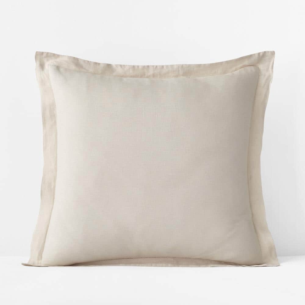 The Company Store Legends Hotel Relaxed Solid Washed Parchment Linen ...