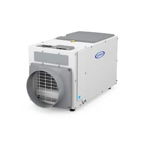 AprilAire Wi-Fi 130 pt. 7,200 sq. ft. Bucketless Dehumidifier in. Gray ...