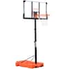 Tidoin 6.6 ft. H to 10 ft. H Orange Adjustable Height Portable ...