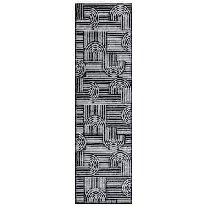 World Rug Gallery Bohemian Stripe Arch Design Cream 7 ft. 10 in. x 10 ...