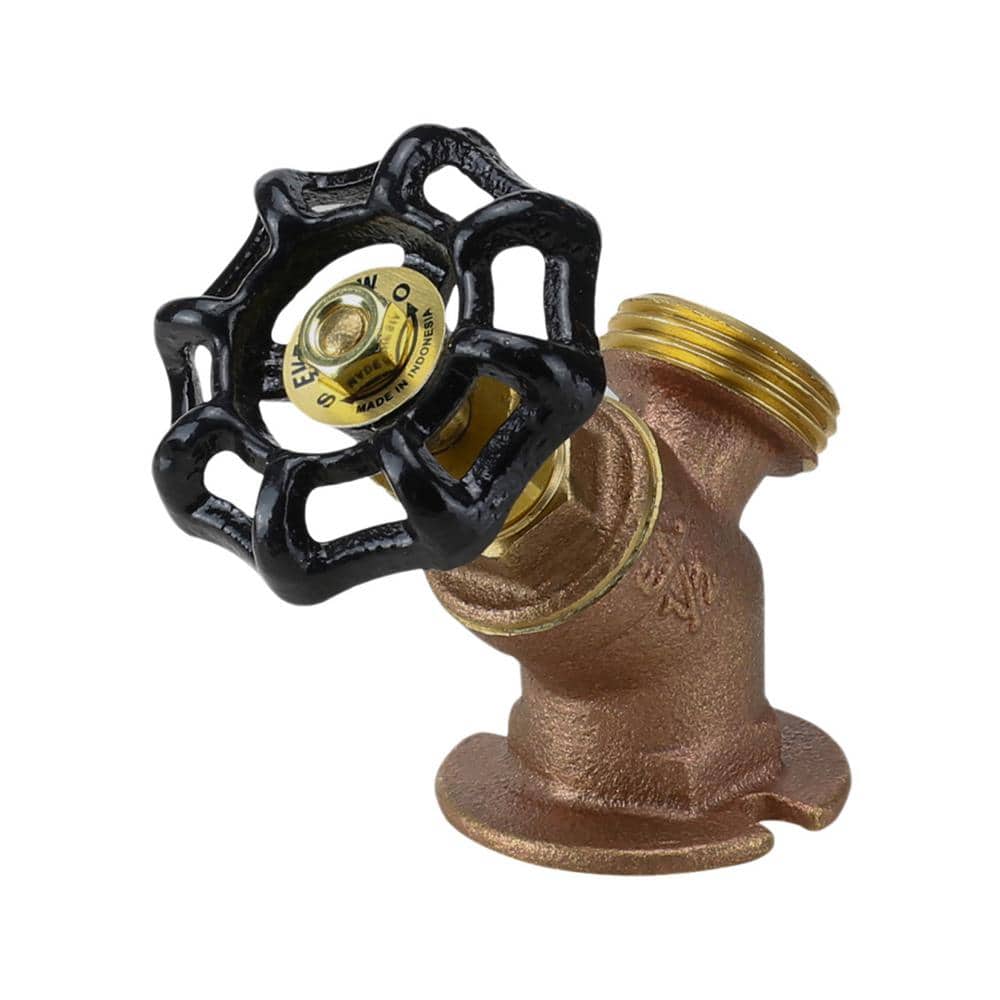 PLUMBFLEX 1/2 in. FIP Inlet x 3/4 in. MHT Outlet Cast Brass Multi-Turn ...