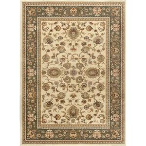 Tayse Rugs Sensation Ivory 8 ft. x 10 ft. Traditional Area Rug SNS4702 8x11