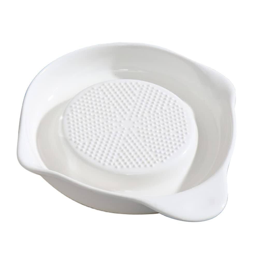 JFVKAF White Advanced Ceramic Grater with Silicone Ring for Ginger ...