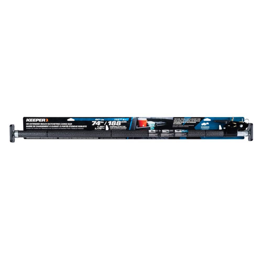 Keeper Adjustable Ratcheting Cargo Bar, 44 in. to 74 in. Extension for ...