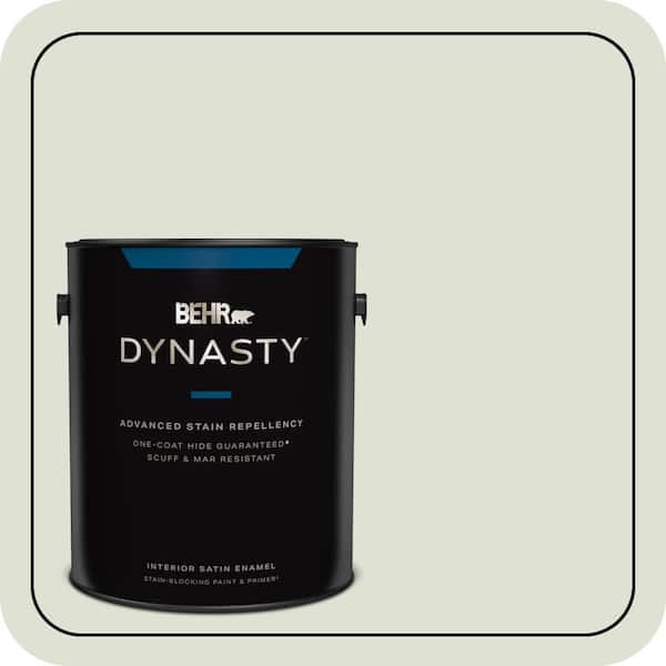 BEHR DYNASTY 1 gal. #S380-1 Moss Mist Satin Enamel Interior Stain ...