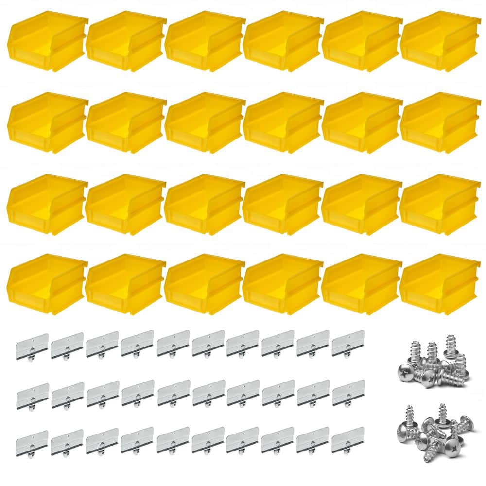 Triton Products LocBin 5-3/8 in. L x 4-1/8 in. W x 3 in. H Yellow ...