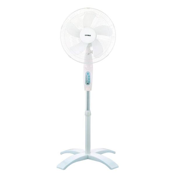 Optimus 16 in. Wave Oscillating Stand Fan with Remote Control 98578901M ...