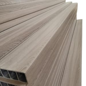 Ejoy 4 in. W x 105 in. L x 2 in. Thick Maple WPC Composite Wall ...