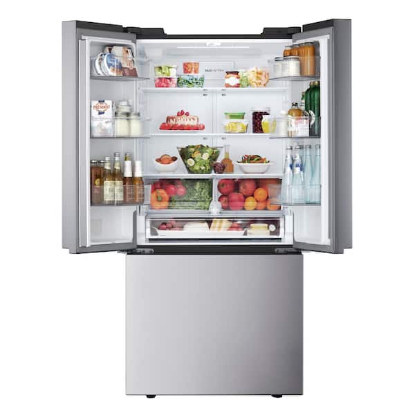 LG 27 cu. ft. SMART Counter Depth MAX French Door Refrigerator with Ice ...