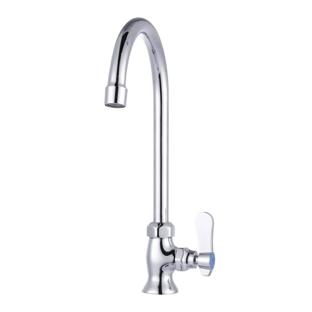 ALEASHA Commercial Single Handle Deck Mount Standard Kitchen Faucet in ...