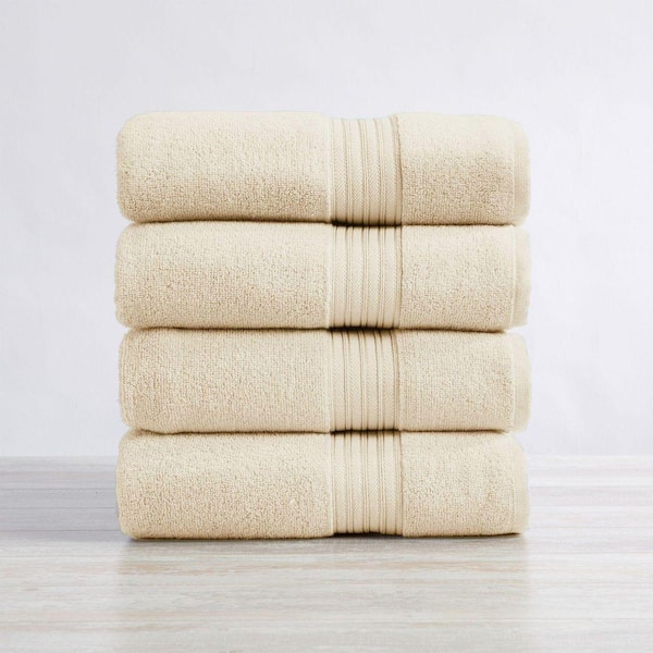 FRESHFOLDS Ivory Soft Cotton Classic 4-Pack Bath Towel Set EC100063 ...