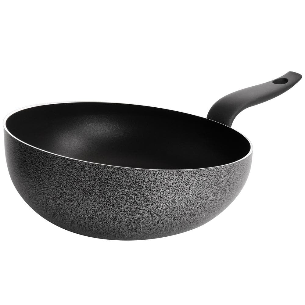 Tosca Siena 11 in. Nonstick Aluminum Wok in Grey Granite 985118037M ...