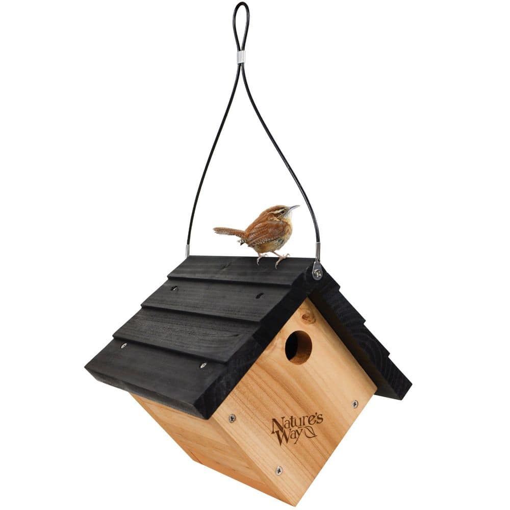 Nature's Way Cedar Hanging Wren Bird House CWH1-CP1 - The Home Depot