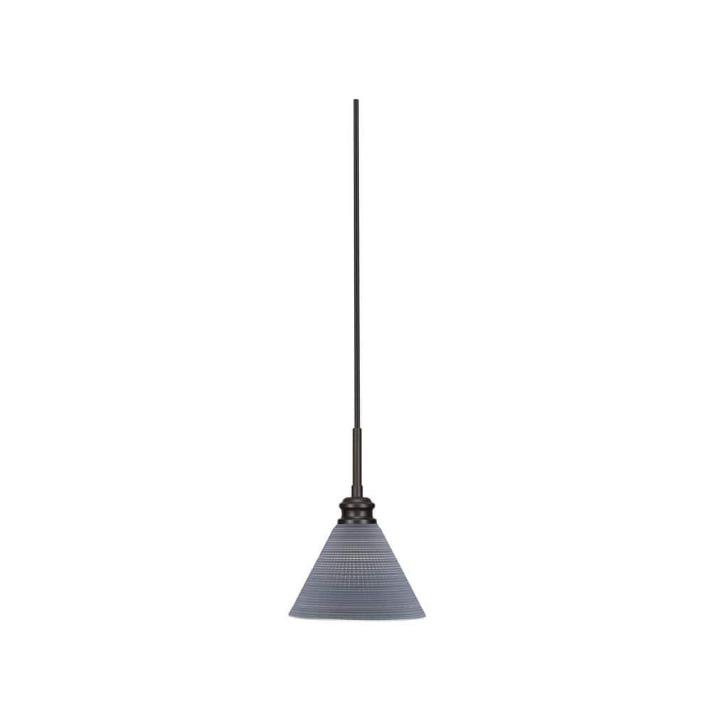 Albany 60-Watt 1-Light Espresso Pendant Mini Pendant Light Gray Matrix ...