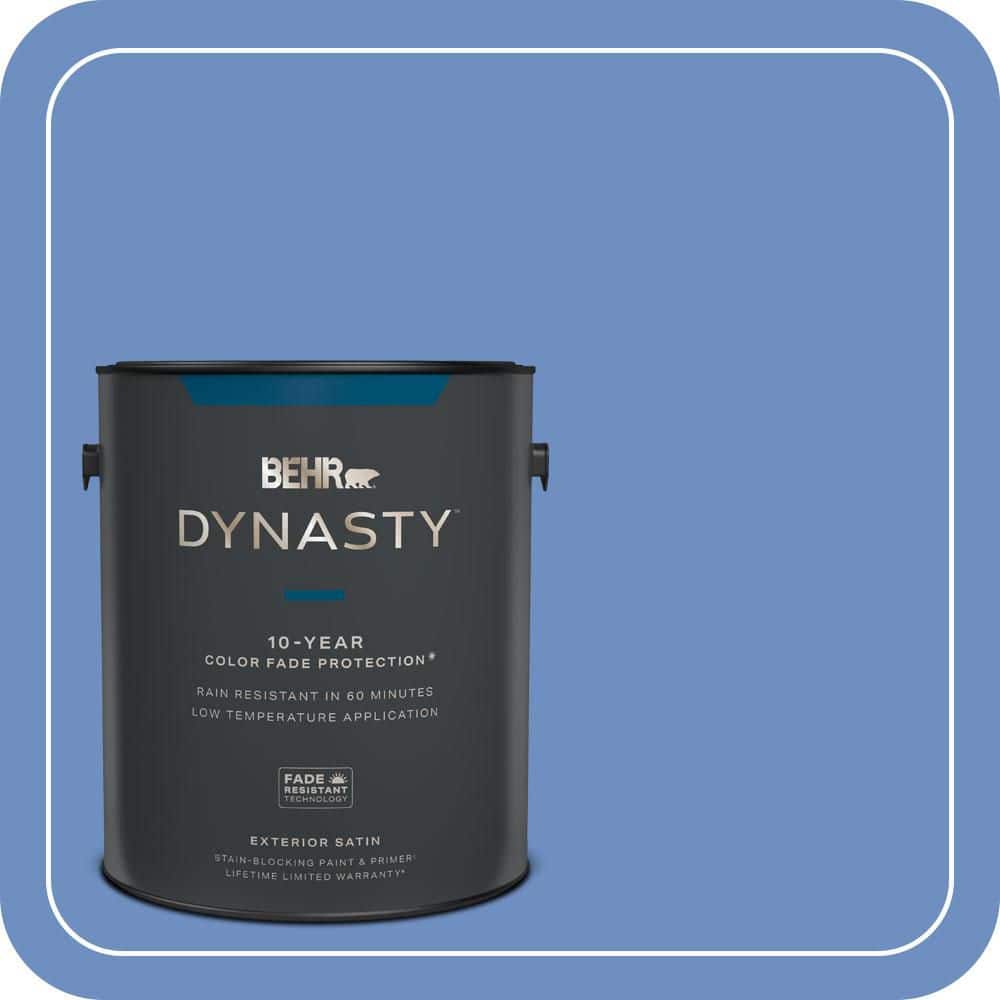 BEHR DYNASTY 1 gal. #590B-5 Purple Hyacinth Satin Enamel Exterior Stain ...