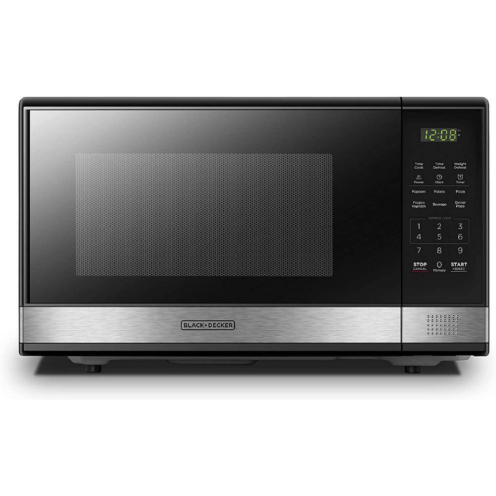 BLACK DECKER 1 1 Cu Ft In Black Stainless Steel 1000 Watt Countertop BLACK DECKER 1 1 Cu Ft In Black Stainless Steel 1000 Watt Countertop