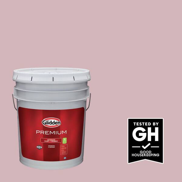 Glidden Premium 5 gal. PPG1048-4 Rose Stain Eggshell Interior Latex ...