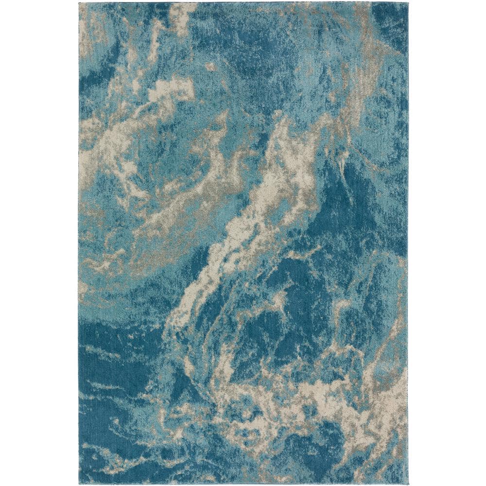 Addison Rugs Larkin 1 Ocean 5 ft. 1 in. x 7 ft. 5 in. Area Rug ...