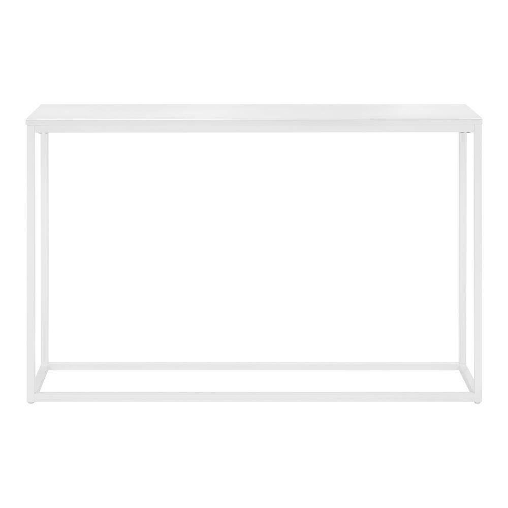 StyleWell Donnelly White Console Table with White Wood Top (48 in. W ...