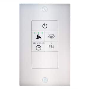 Hunter Universal 3-Speed Fan-Light Wall Switch with Receiver, White ...