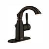 MOEN Sarona Single Hole Single-Handle Bathroom Faucet in Mediterranean ...