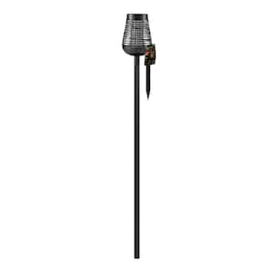 PIC 69 in. Outdoor Solar Powered Insect Killer Torch with LED Flame ...