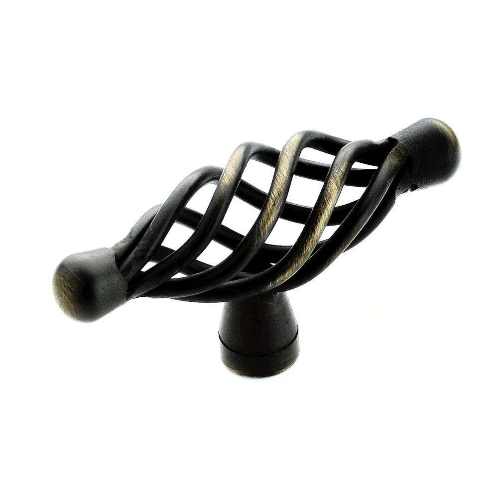 Amerock Village Classics 2/3 in. Roman Bronze Birdcage Cabinet Knob ...