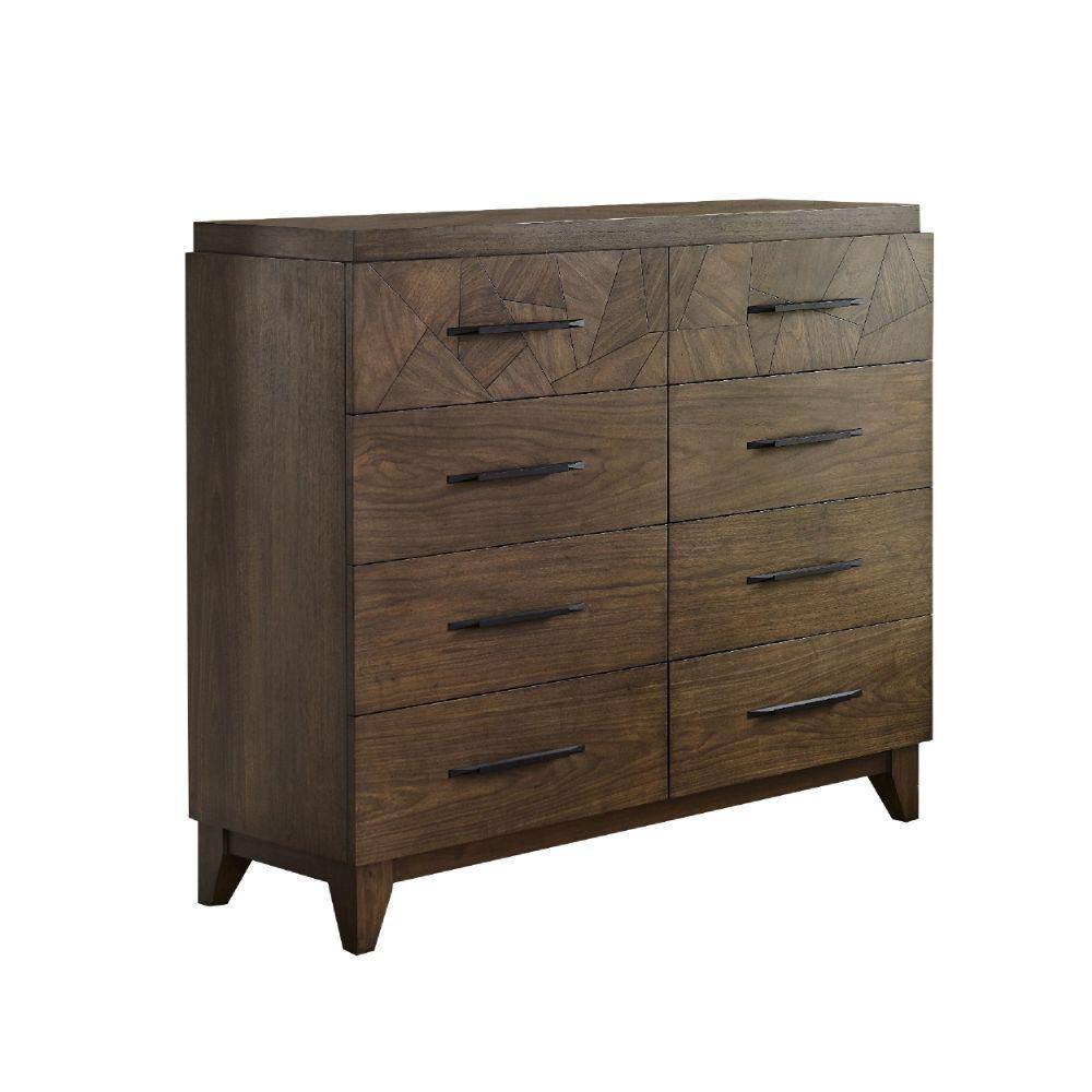 Benjara 55 in. Oat Brown 8-Drawer Tall Dresser Chest Without Mirror ...
