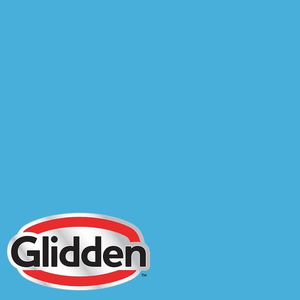 Glidden Essentials 1 gal. #HDGB54D Azure Afternoon Flat Exterior Paint ...