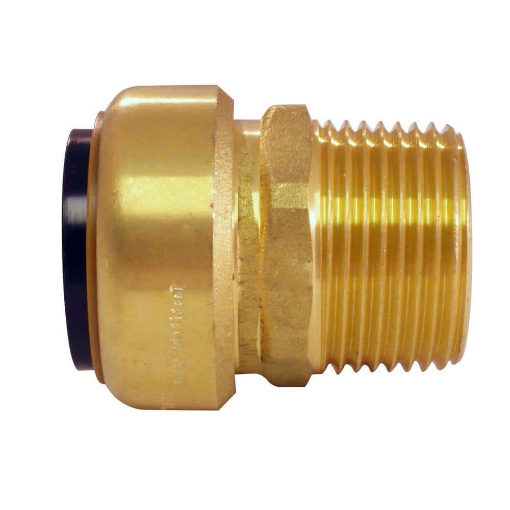 Tectite 1 in. Brass Push-to-Connect x Male Pipe Thread Adapter FSBMA1 ...