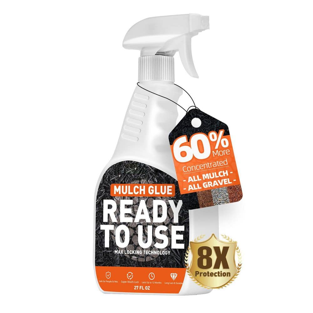 .N/A 27oz Mulch Glue With Sprayer Ready to Use Fast Dry Landscape ...