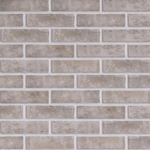 MOLOVO Bristol Cinnamon Brick 2.95 in. x 11 in. Matte Porcelain Tile ...