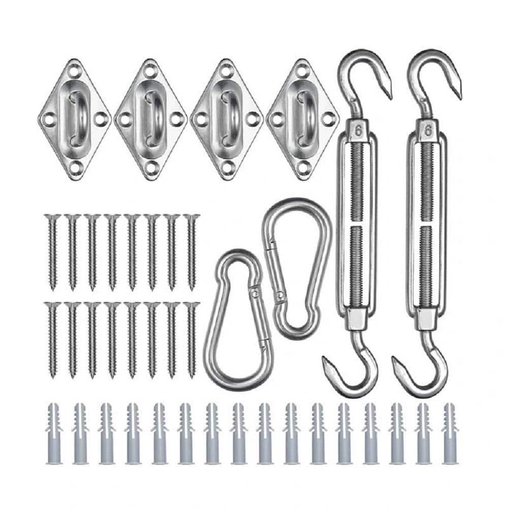 ITOPFOX Universal Set of Screws, Sun Shade Sail Hardware Kit for ...