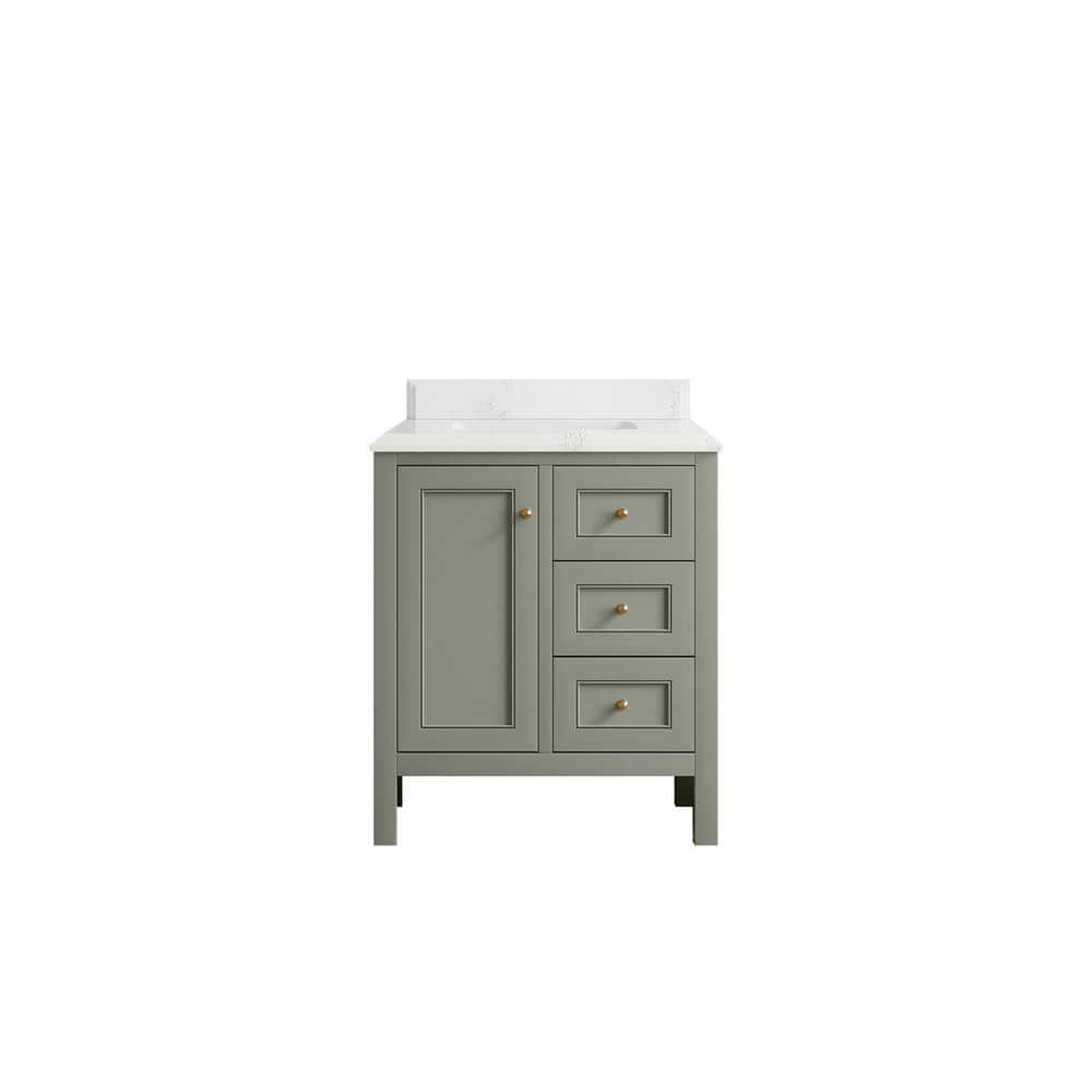Willow Collections Nashville 30 in. W x 22 in. D x 36 in. H Single Sink ...