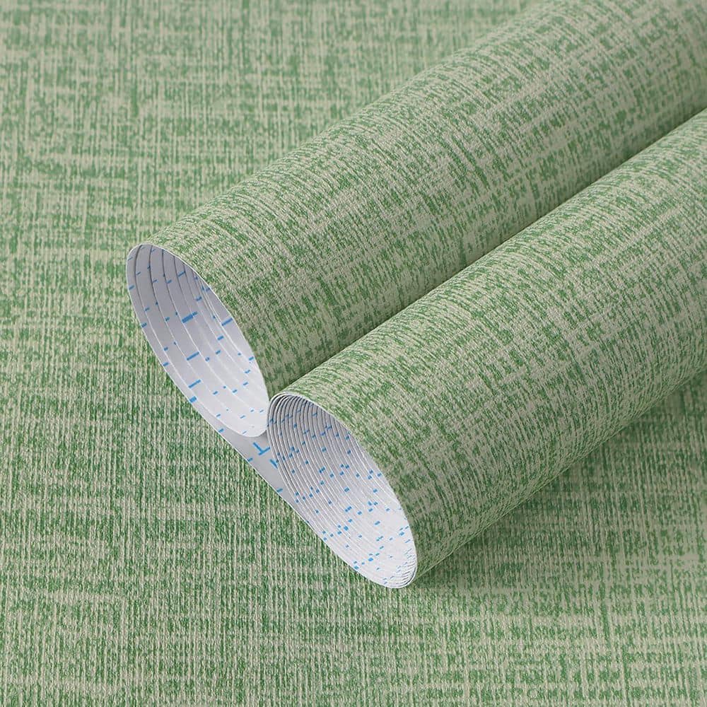 Green Grasscloth Solid Color Contact Paper Peel and Stick Wallpaper ...