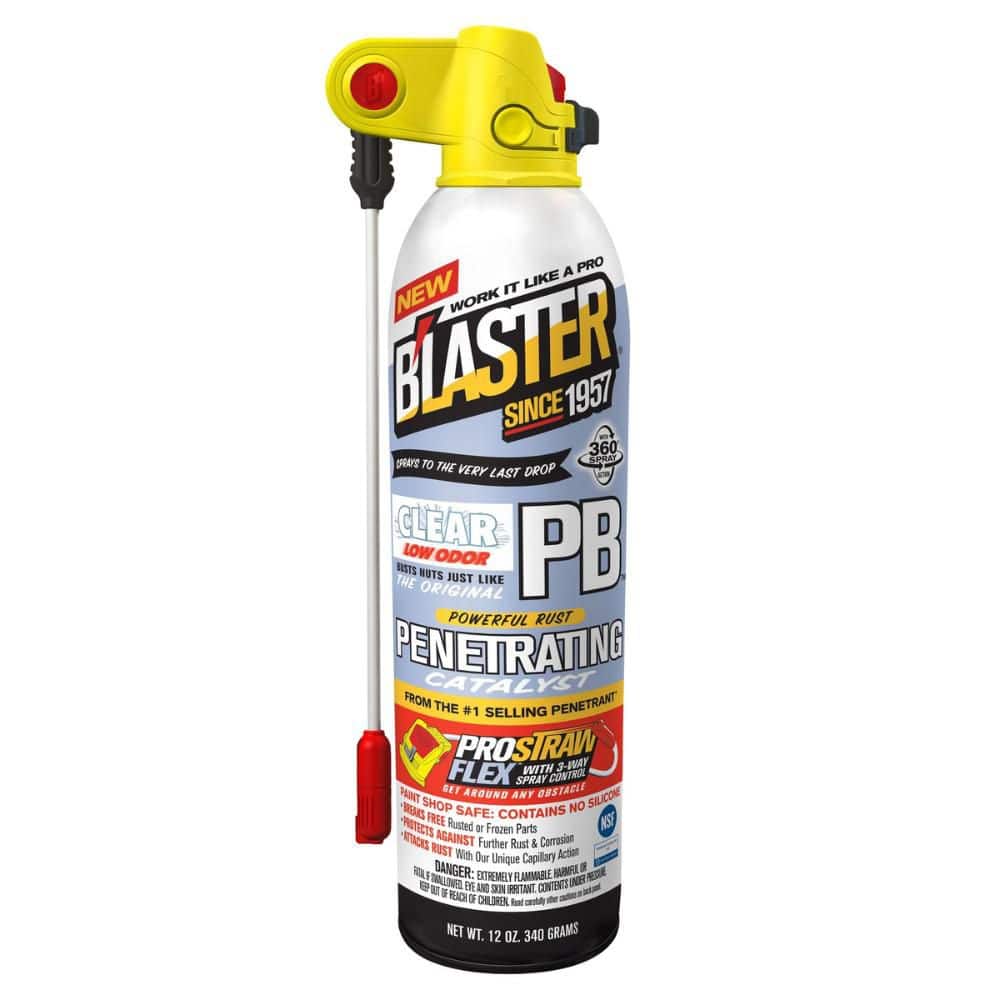 Blaster 12 oz. PB Clear Low Odor Penetrant with Flex Straw 20-PBCLO-DSF ...